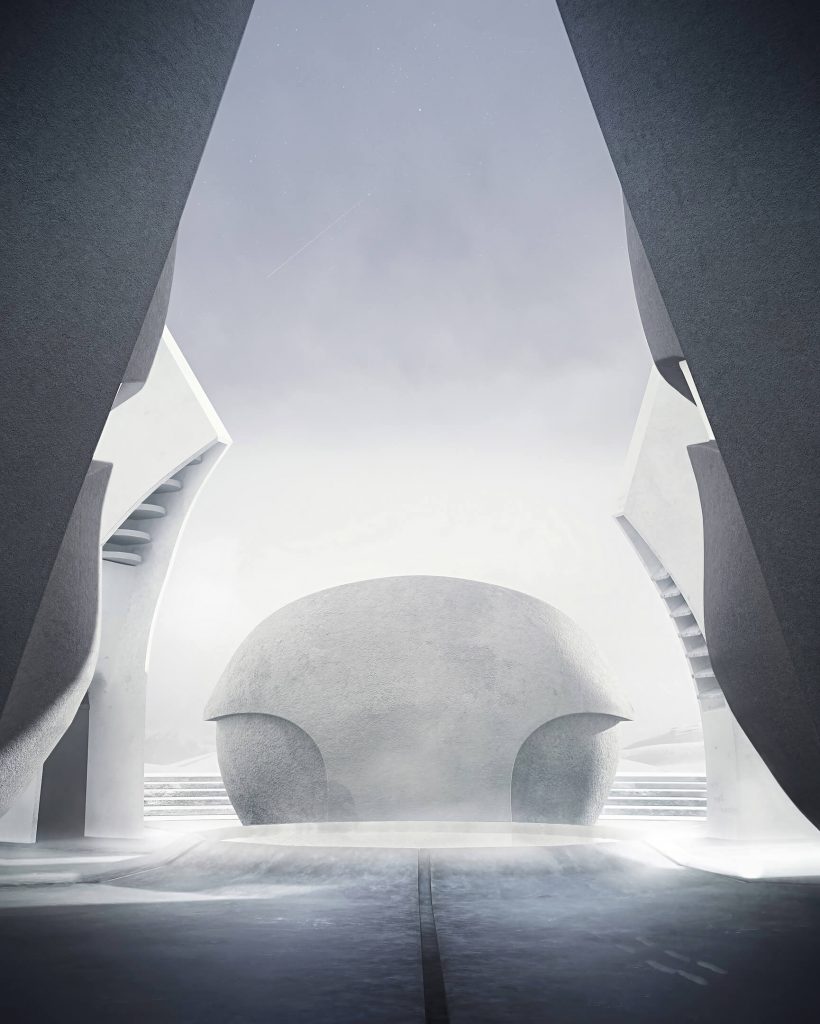 Architectural Visualization Project for a Crematorium at Baikove