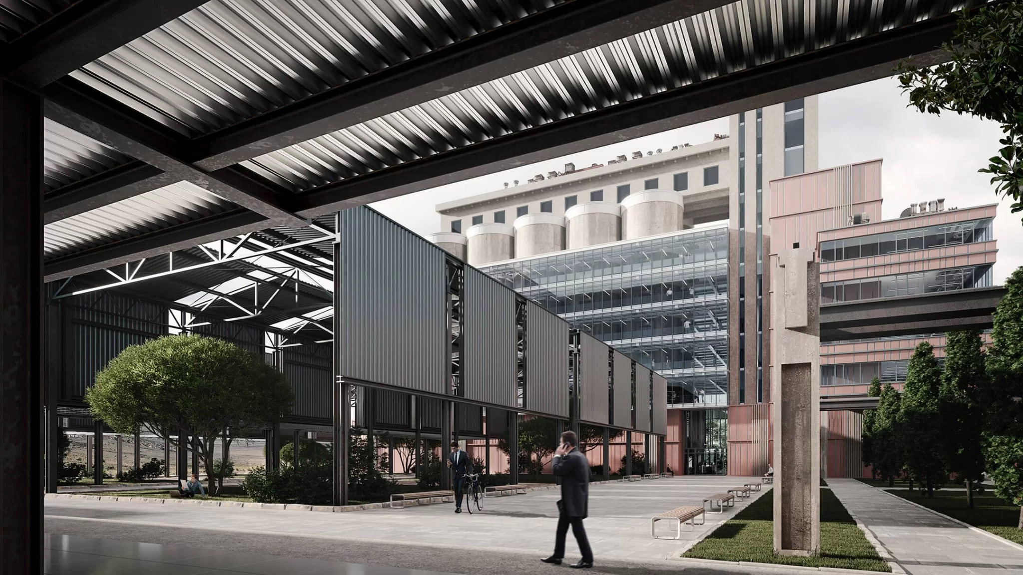 Commercial Project Rendering for a Factory Renovation