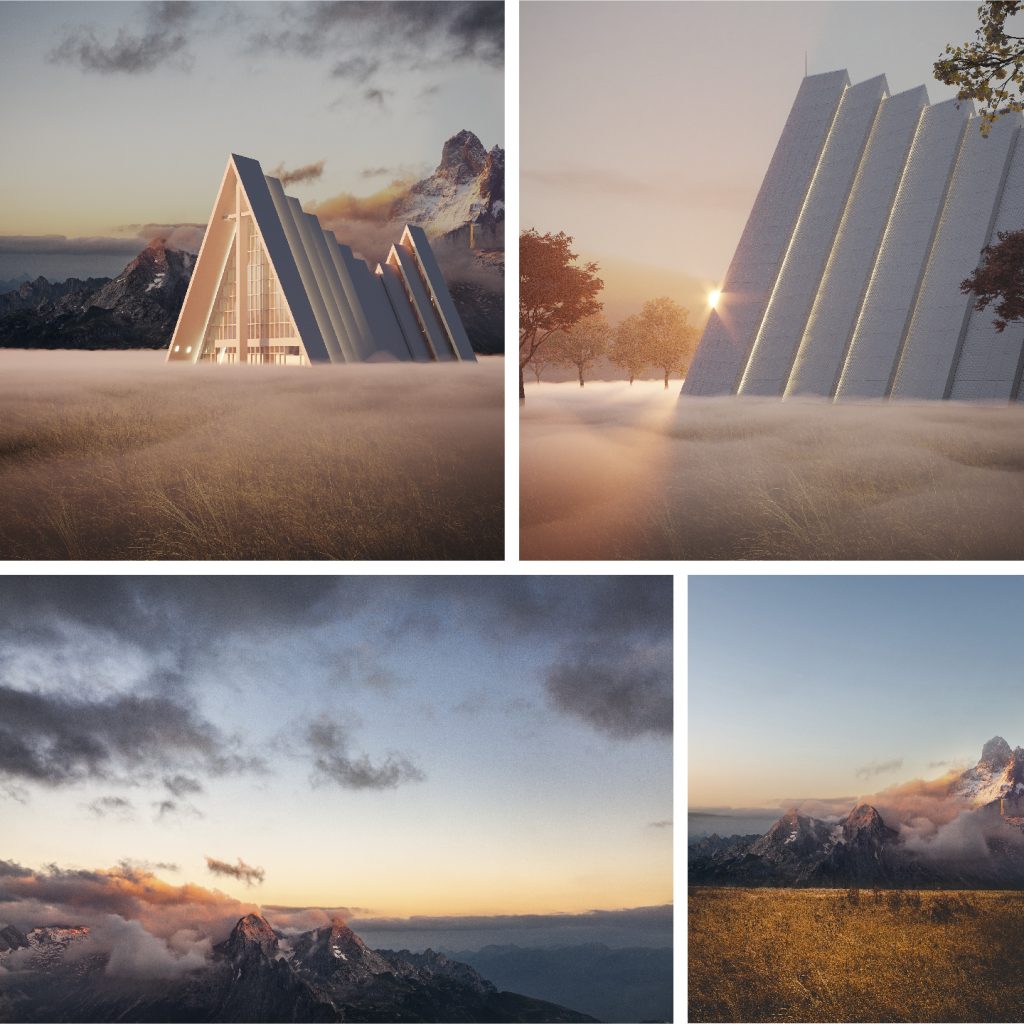 Architectural Design Visualization for a Church in Norway