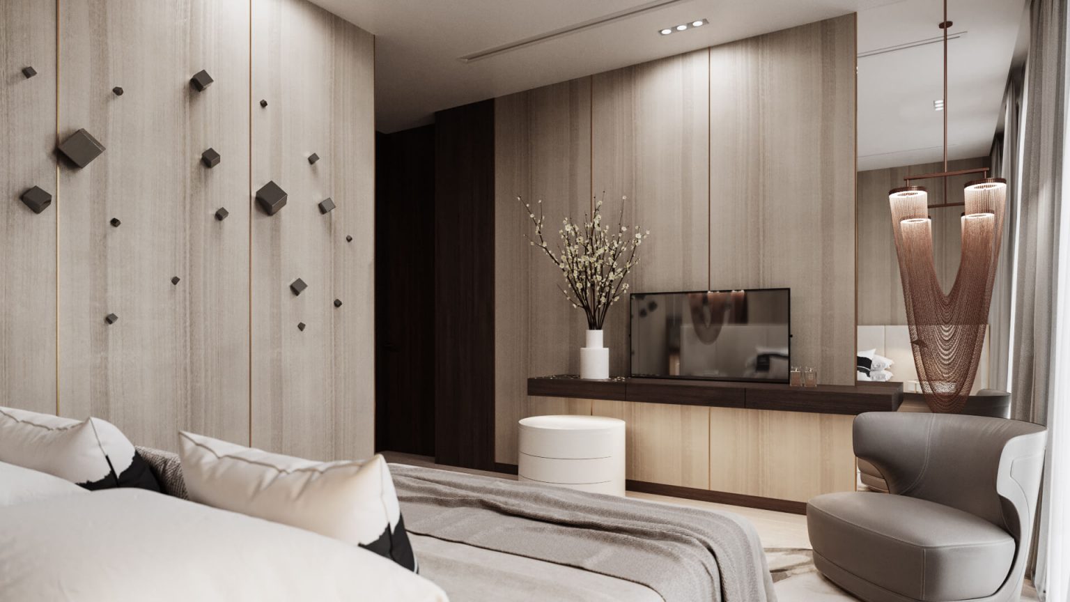 3D Bedroom Design: 6 Lovely CG Interiors by ArchiCGI