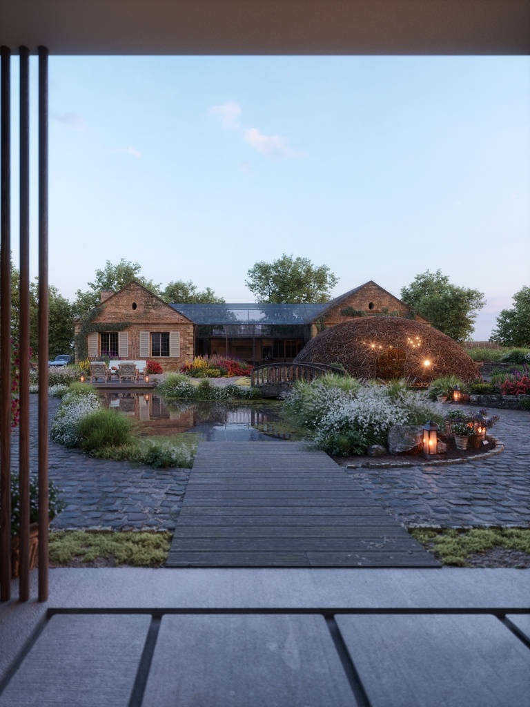 3D Architecture Renders: a Chic Rural Residence in Austria