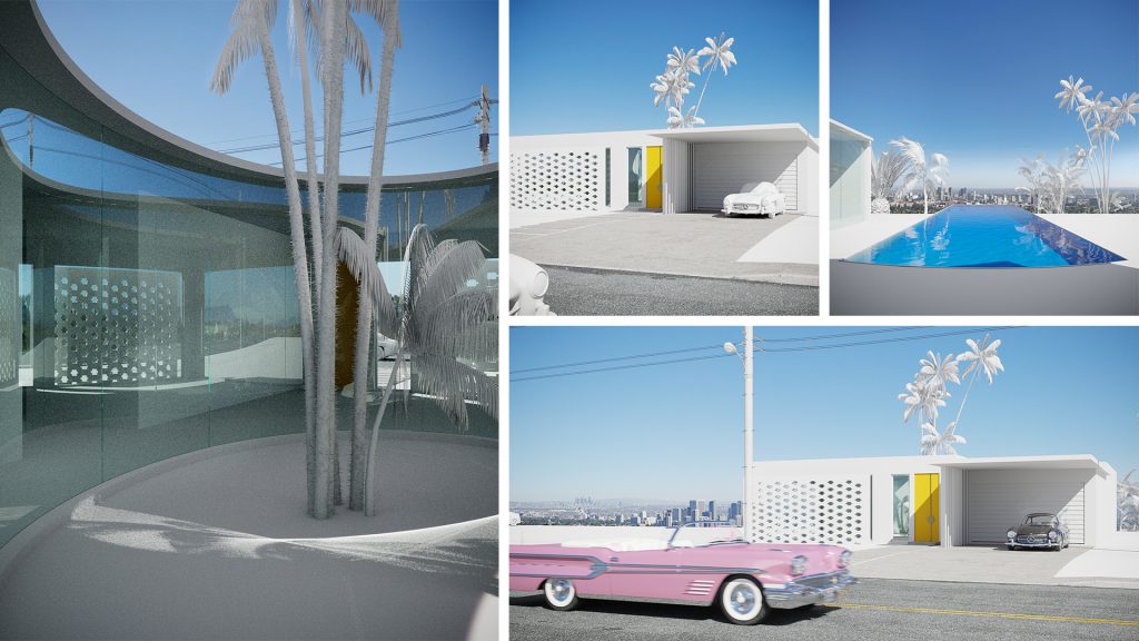 Architectural Concept Renderings for a Villa in Los Angeles