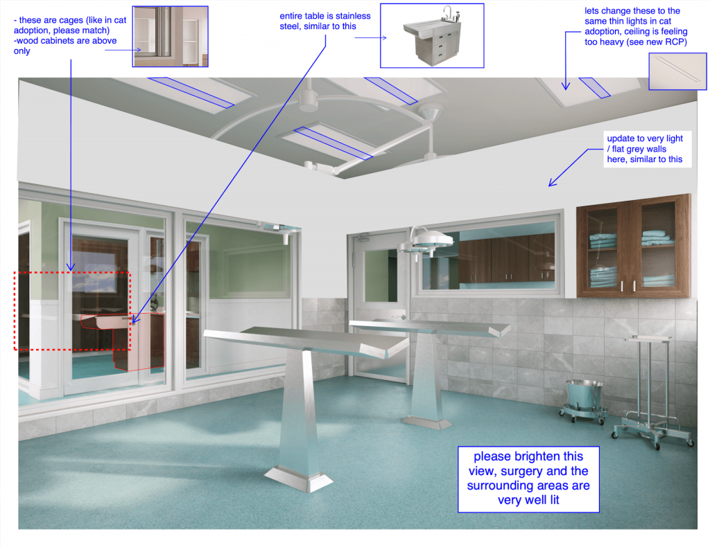 3D Building Rendering for a Veterinary Clinic: Case Study