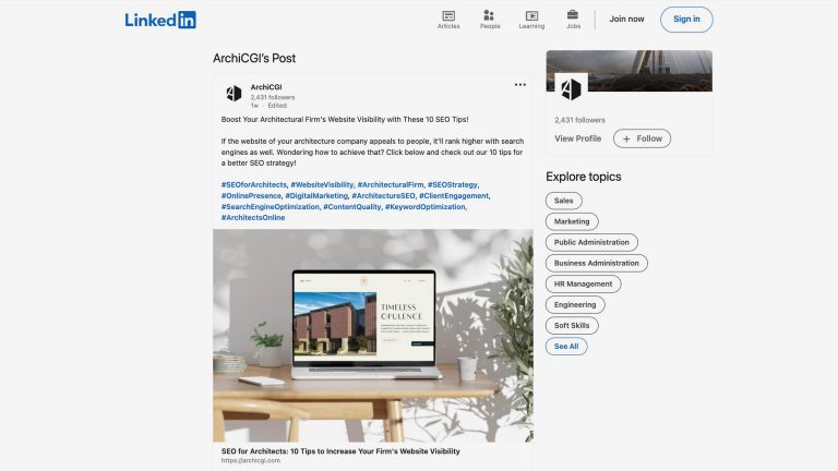 Linkedin For Architects How To Use It Effectively