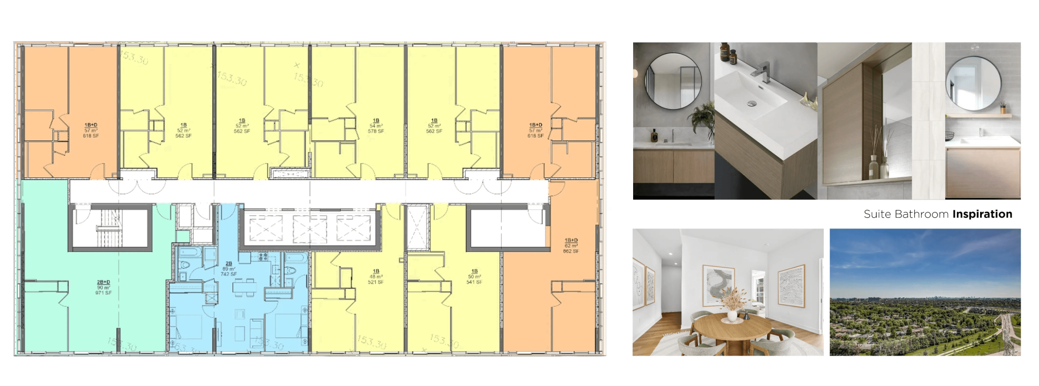 Apartment Interior 3D Visualization for a Development, Toronto